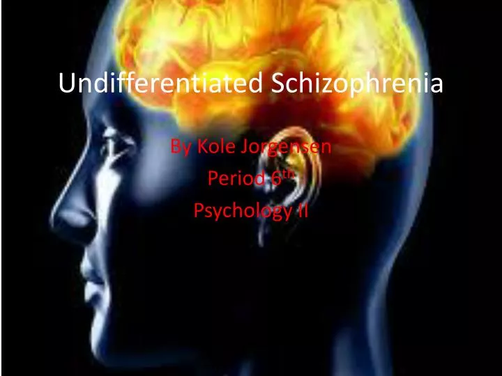 PPT - Undifferentiated Schizophrenia PowerPoint Presentation, free ...