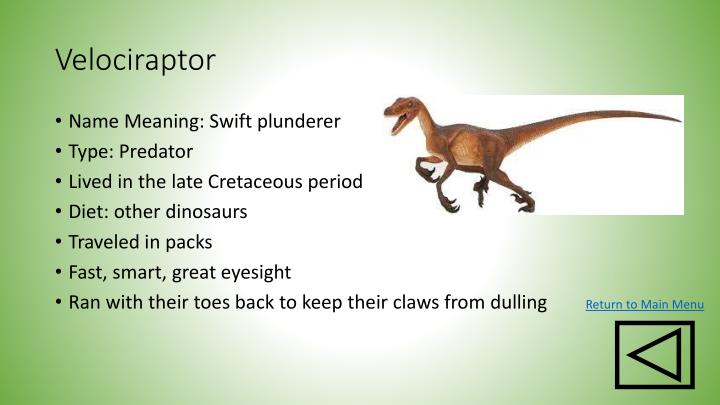 PPT - DINOSAURS PowerPoint Presentation - ID:2877067
