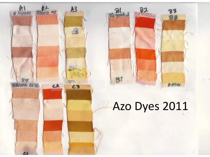 PPT - Azo Dyes 2011 PowerPoint Presentation, free download - ID:2877550