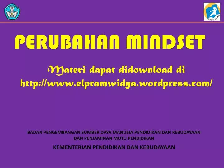 PPT - PERUBAHAN MINDSET PowerPoint Presentation, free download - ID:2878332