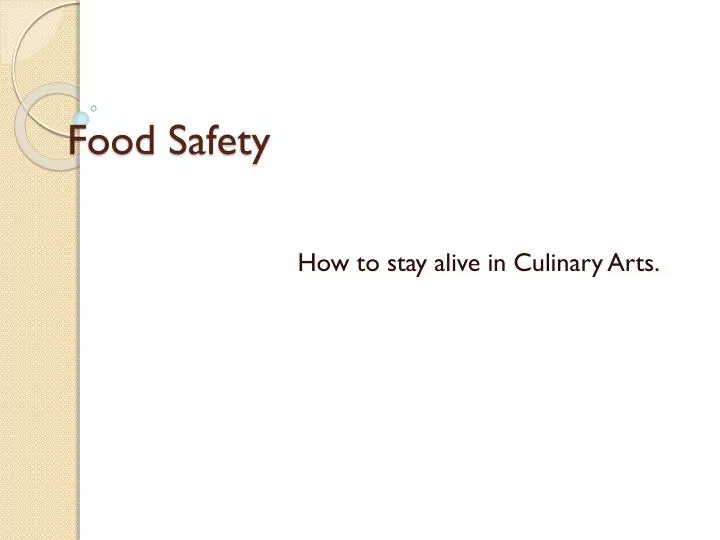 PPT - Food Safety PowerPoint Presentation, free download - ID:2878469