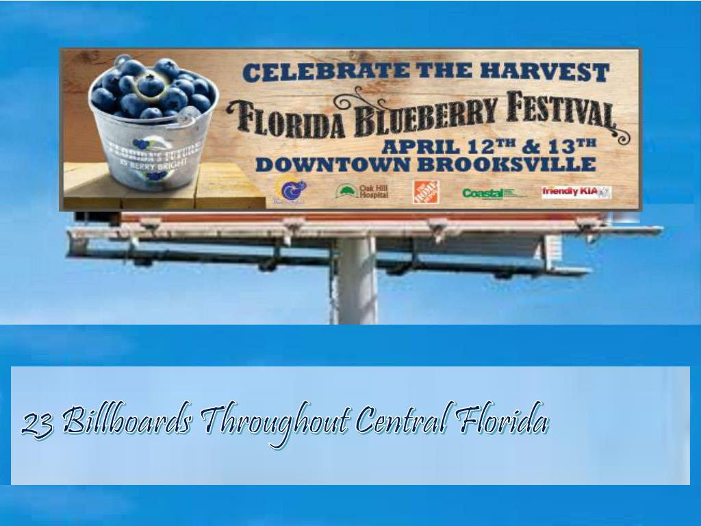 PPT - 2014 Florida Blueberry Festival Advertising Campaign PowerPoint ...