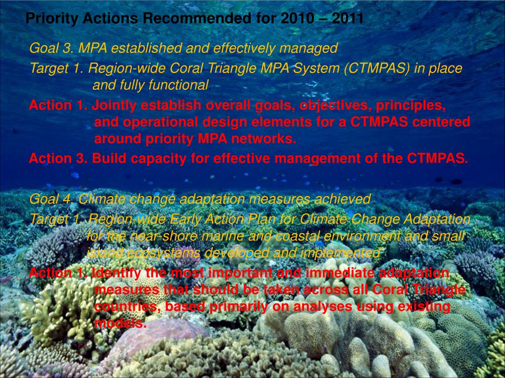 PPT - WHAT IS THE CORAL TRIANGLE INITIATIVE on CORAL REEFS, FISHERIES ...