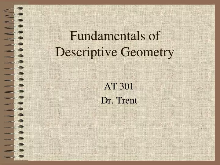 PPT - Fundamentals of Descriptive Geometry PowerPoint Presentation ...