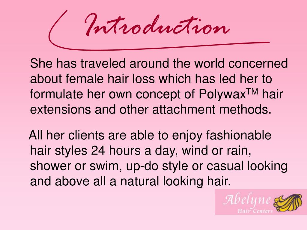 PPT - Longer fuller hair… is not a dream anymore PowerPoint ...