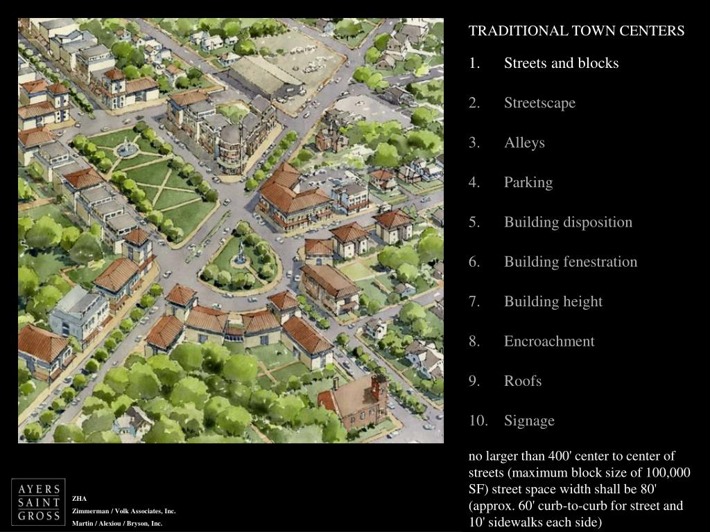 PPT - TRADITIONAL TOWN CENTER Author: Denise B. Clapp PowerPoint ...