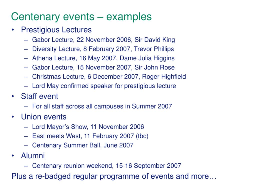 PPT - Centenary 2007 One Hundred years of Living Science PowerPoint ...