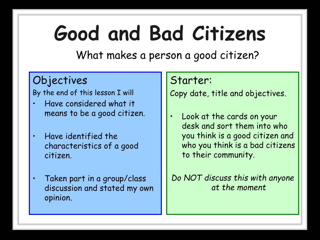 Arriba 79 Imagen What Does It Mean To Be A Good Citizen Abzlocal Mx