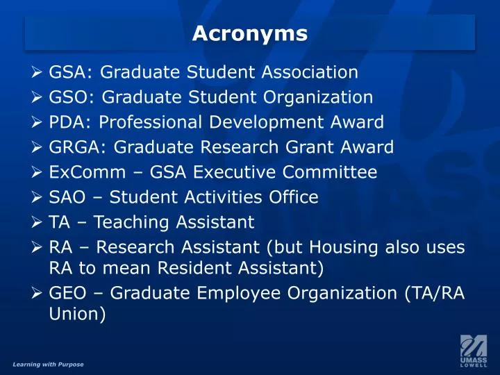 PPT - Acronyms PowerPoint Presentation, free download - ID:2883860