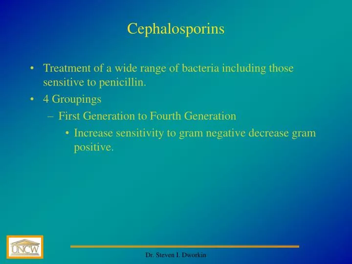Ppt Cephalosporins Powerpoint Presentation Free Download Id 2883959