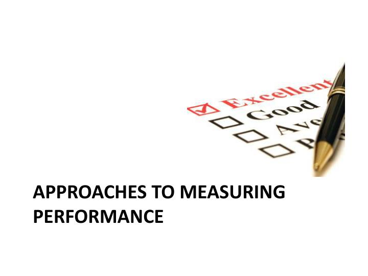 PPT - Performance Measures Criteria Criteria used to evaluate ...