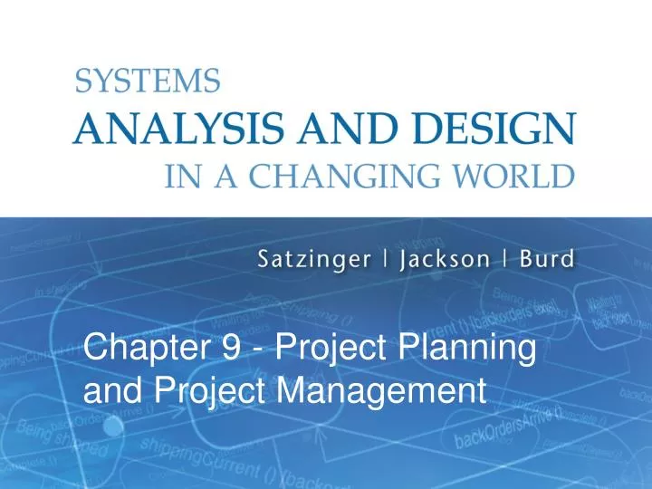 PPT - Chapter 9 - Project Planning and Project Management PowerPoint Presentation - ID:2885757