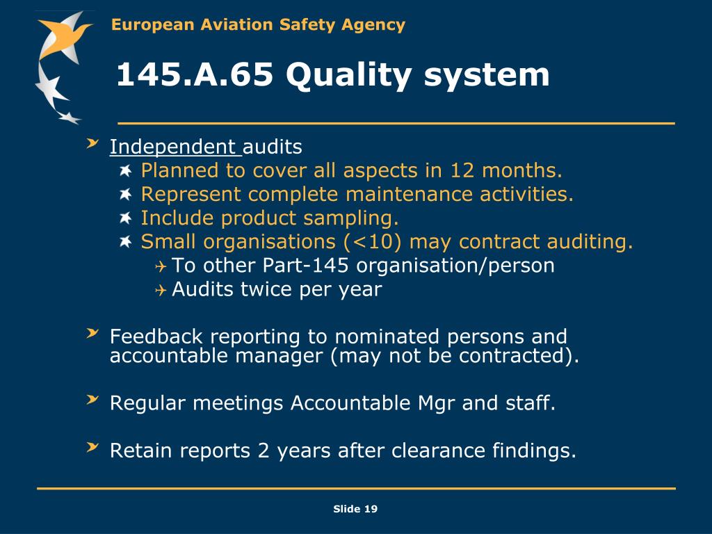 PPT - Part-145: Approved Maintenance Organisations (Annex II to EC 2042 ...