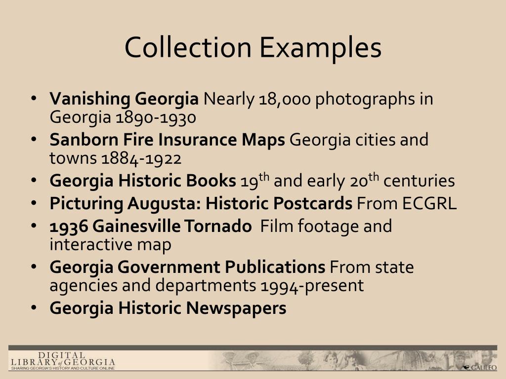 PPT - Discovering Georgia History and Culture: GALILEO and the Digital ...