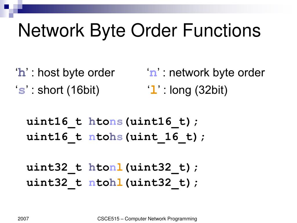 Ppt Csce 515 Computer Network Programming Socket Powerpoint Presentation Id2887598 9006