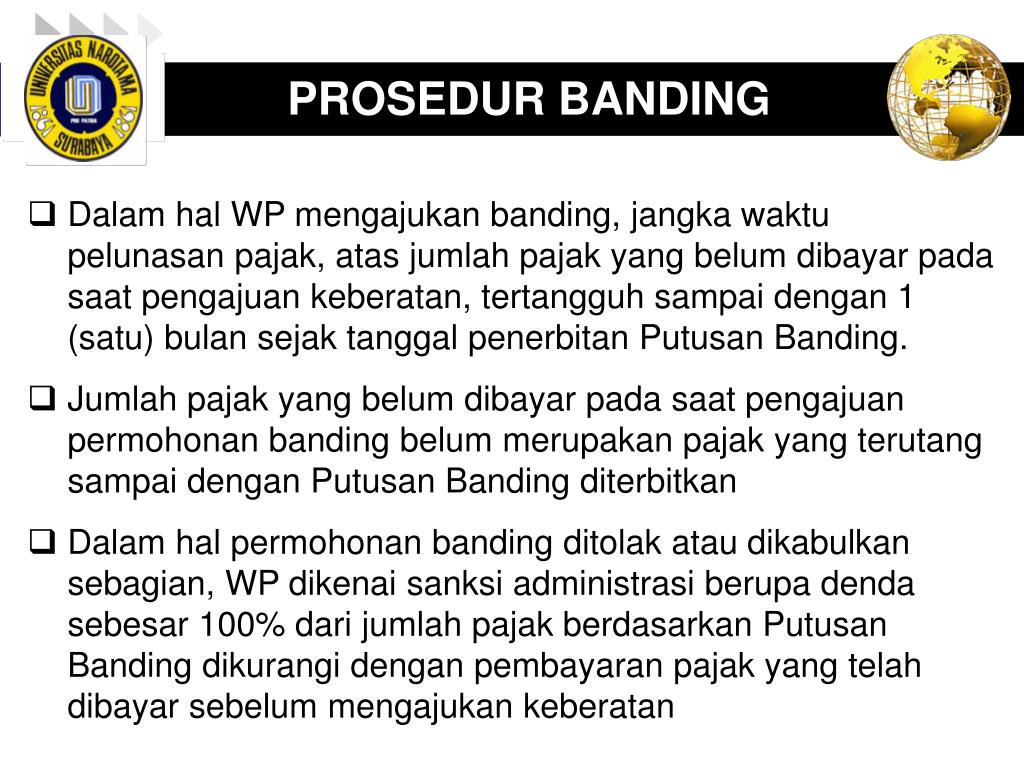 PPT - PROSEDUR PENYELESAIAN SEENGKETA PAJAK PowerPoint Presentation ...