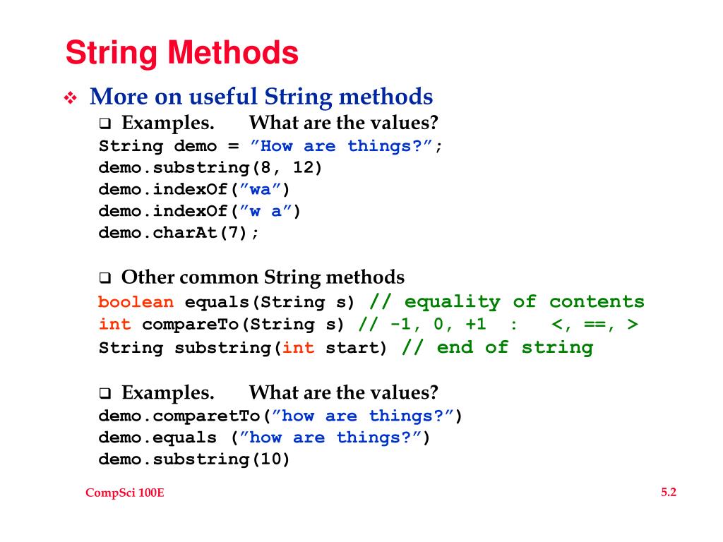 Methods In Java
