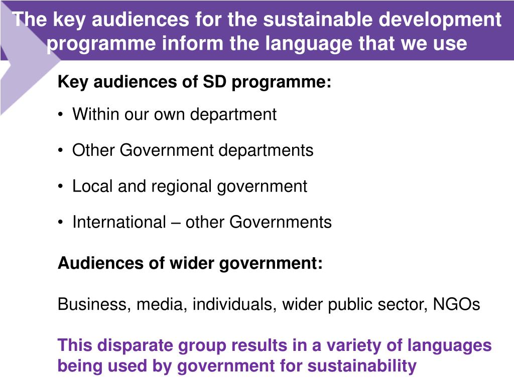 PPT - Language of sustainability: UK Government PowerPoint Presentation ...