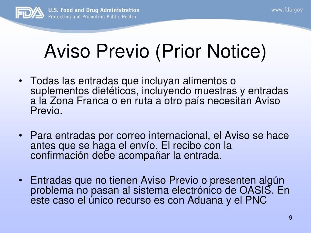 PPT - Requisitos de la FDA para alimentos PowerPoint Presentation, free ...