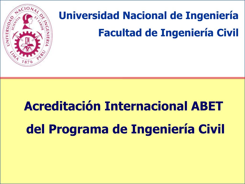PPT - Acreditación Internacional ABET PowerPoint Presentation, free ...