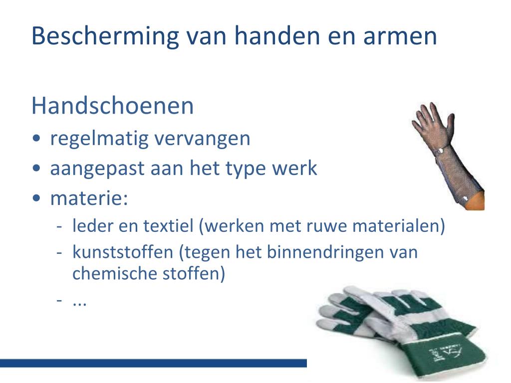 PPT - Persoonlijke beschermingsmiddelen voor de handen PowerPoint ...