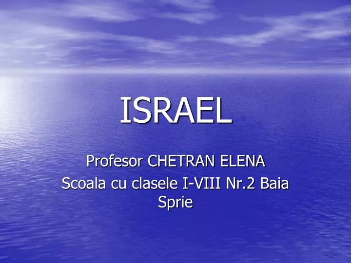 PPT - ISRAEL PowerPoint Presentation, free download - ID:2889450