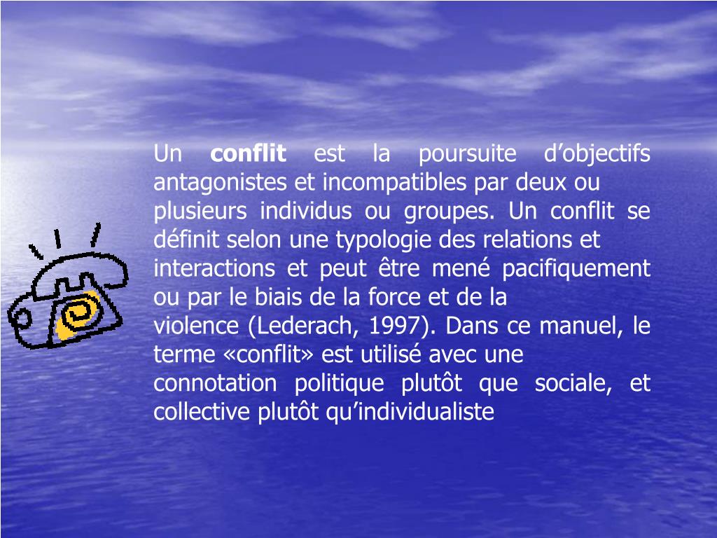 PPT - PREVENTION ET RESOLUTION DES CONFLITS VIOLENTS ET ARMES ...