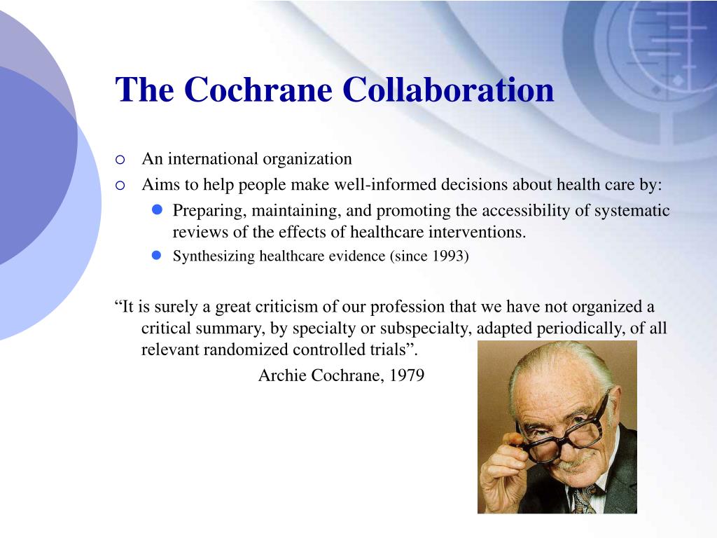 PPT - The Cochrane Collaboration and South African Cochrane Centre ...