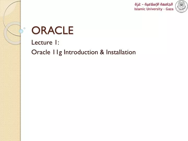 Ppt Oracle Powerpoint Presentation Free Download Id 2890445