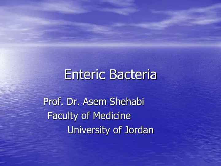 PPT - Enteric Bacteria PowerPoint Presentation, free download - ID:2891076