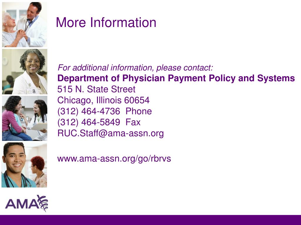 PPT - The RBRVS and the AMA/ Specialty Society RVS Update Committee ...