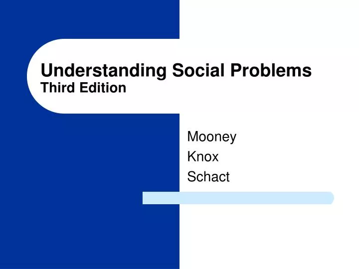 PPT - Understanding Social Problems Third Edition PowerPoint ... PPT - Understanding Social Problems Third Edition PowerPoint ...