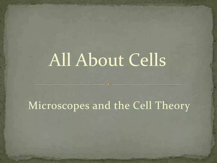 PPT - Microscopes and the Cell Theory PowerPoint Presentation, free ...