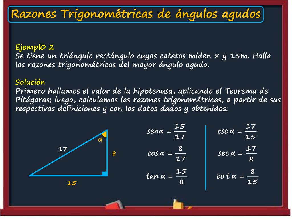 Ppt Razones Trigonométricas De ángulos Agudos Powerpoint Presentation