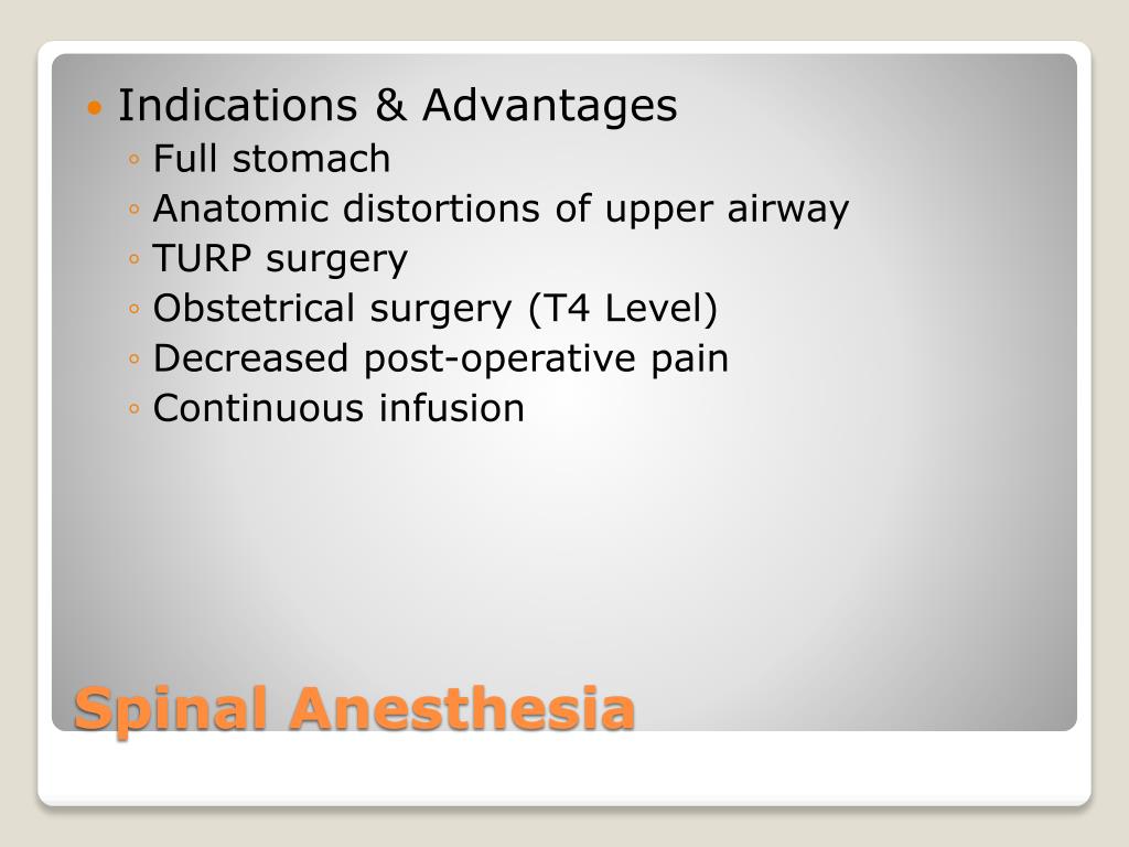 PPT - Regional Anesthesia Spinal &epidural Anesthesia Dr.hamidreza ...