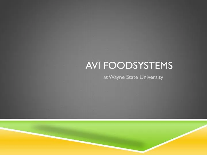 PPT - AVI FOODSYSTEMS PowerPoint Presentation, free download - ID:2894596