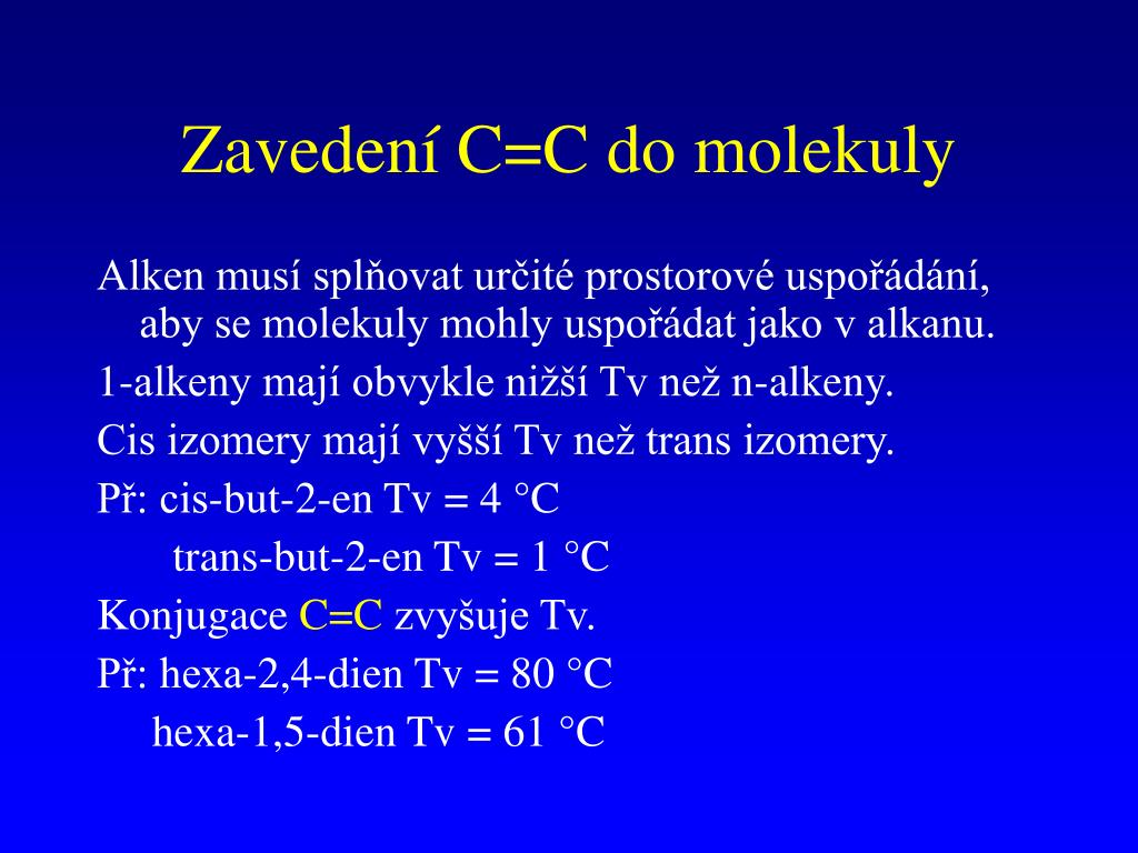 PPT - Fyzikální vlastnosti organických látek PowerPoint Presentation ...