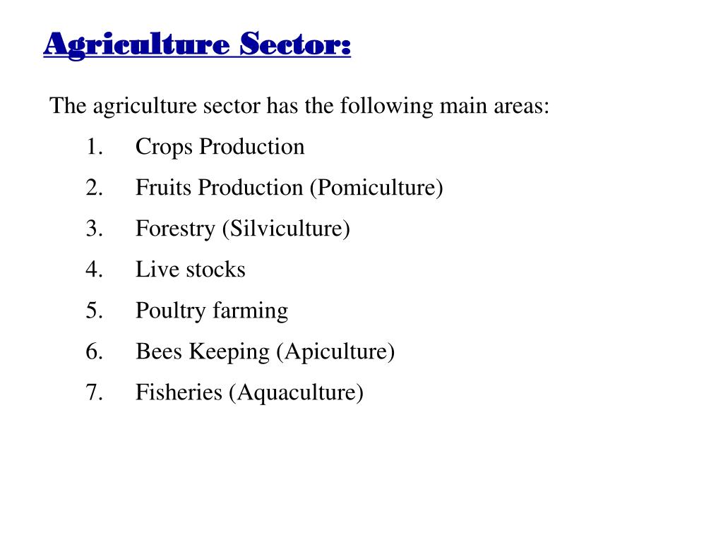 PPT - AGRICULTURE : ECONOMICS AND POLICY PowerPoint Presentation, free ...