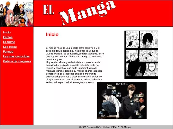 PPT - Manga PowerPoint Presentation, free download - ID:2897484
