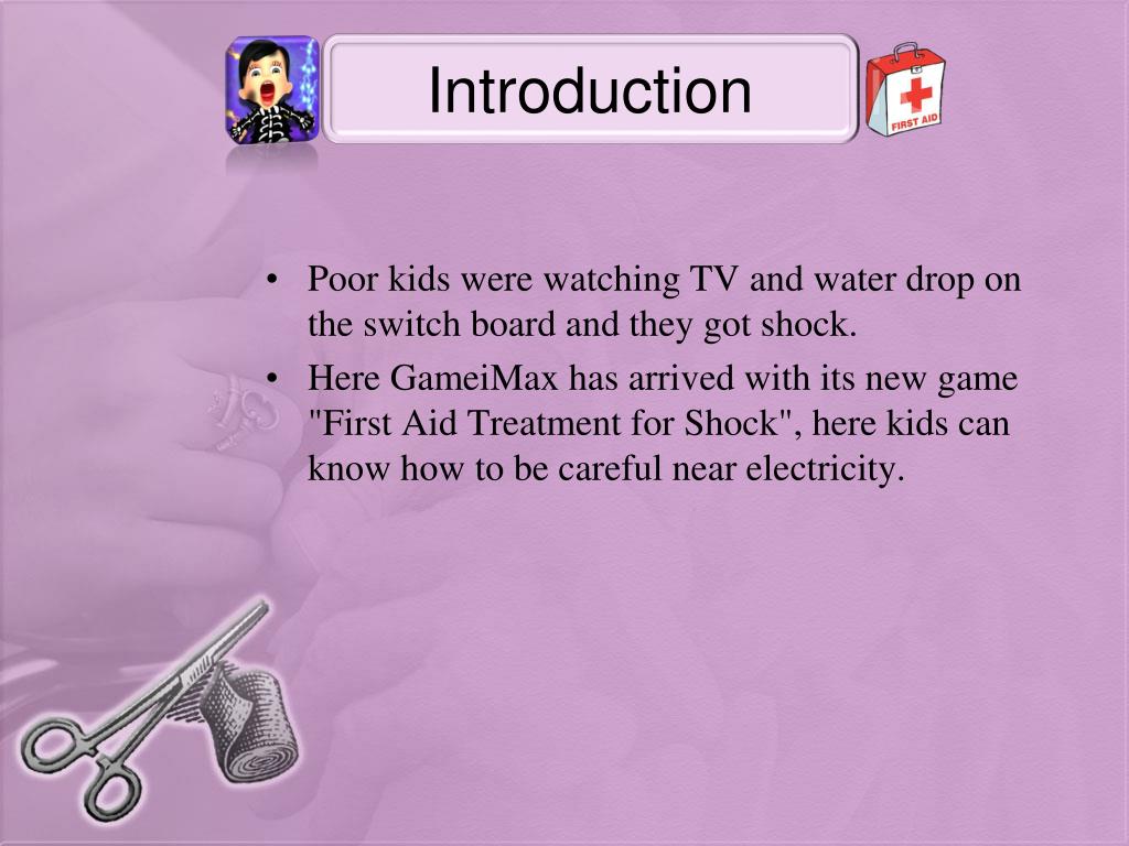 PPT - First Aid Treatment For Shock - Free Kids Game PowerPoint ...