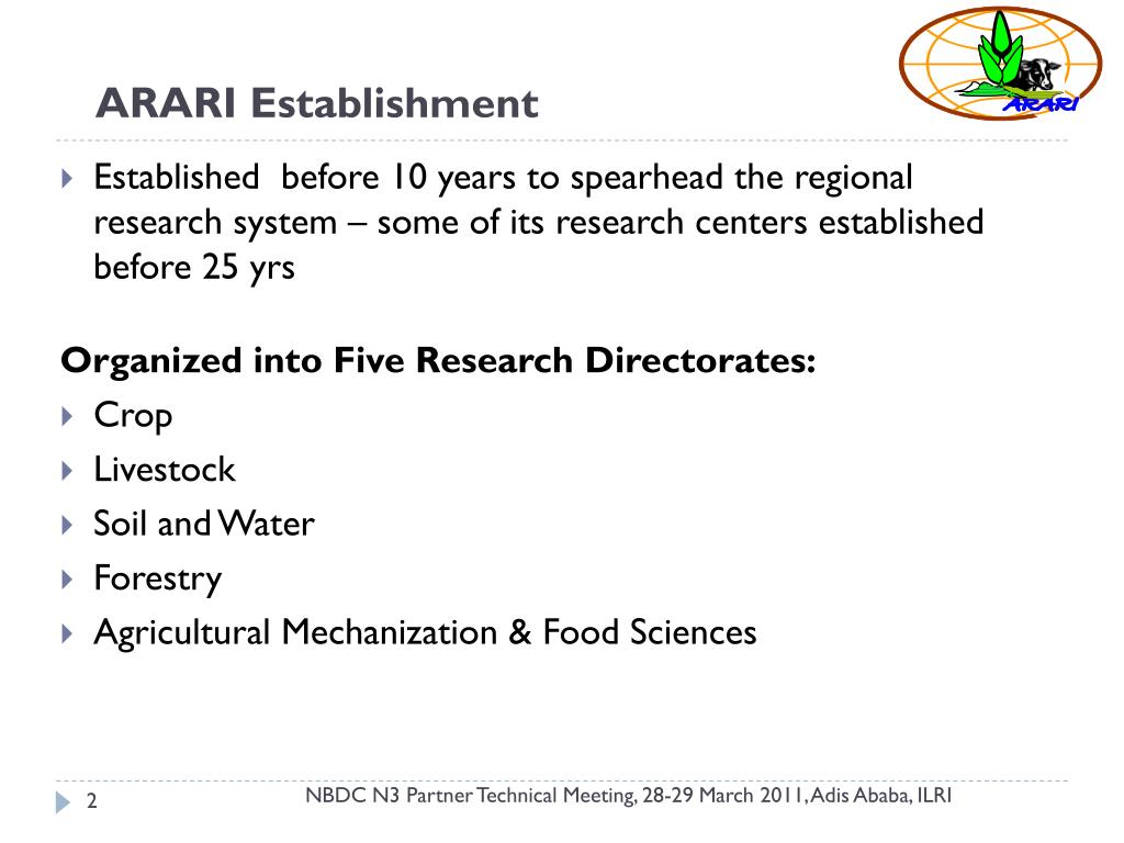 PPT - Amhara Region Agricultural Research Institute (ARARI) PowerPoint ...