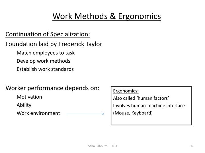 PPT - Chapter 7 Design of Work Systems PowerPoint Presentation - ID:2908172