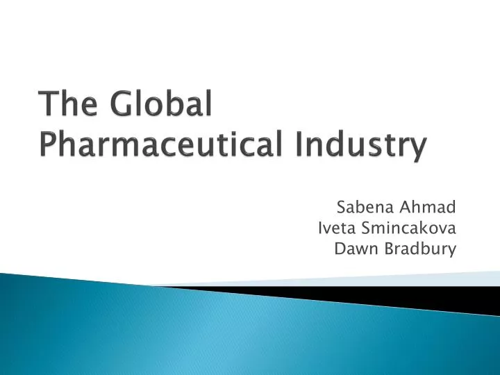 PPT - The Global Pharmaceutical Industry PowerPoint Presentation, free ...