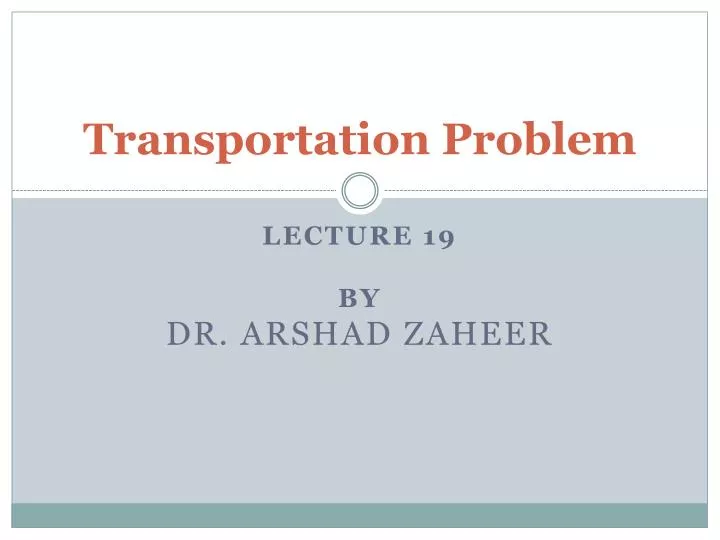 PPT - Transportation Problem PowerPoint Presentation, free download ...