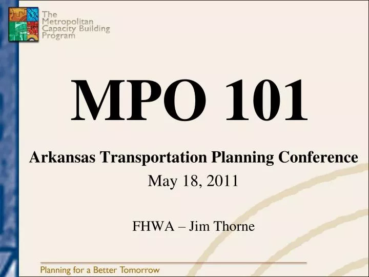 PPT - MPO 101 PowerPoint Presentation, free download - ID:2909575