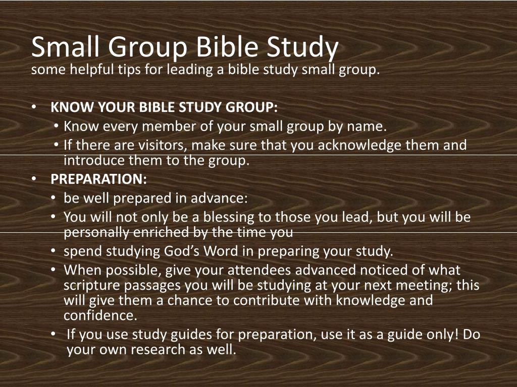 PPT - THE IMPACT OF IBS, SMALL GROUP BIBLE STUDY AND EVANGELISM ...