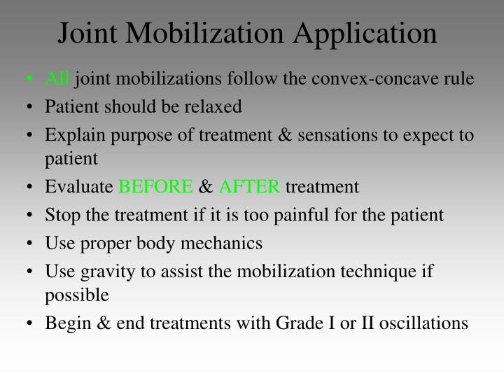 PPT - Joint Mobilization & Traction Techniques in Rehabilitation ...