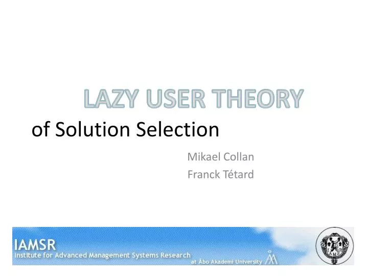 PPT - of Solution Selection PowerPoint Presentation, free download - ID ...