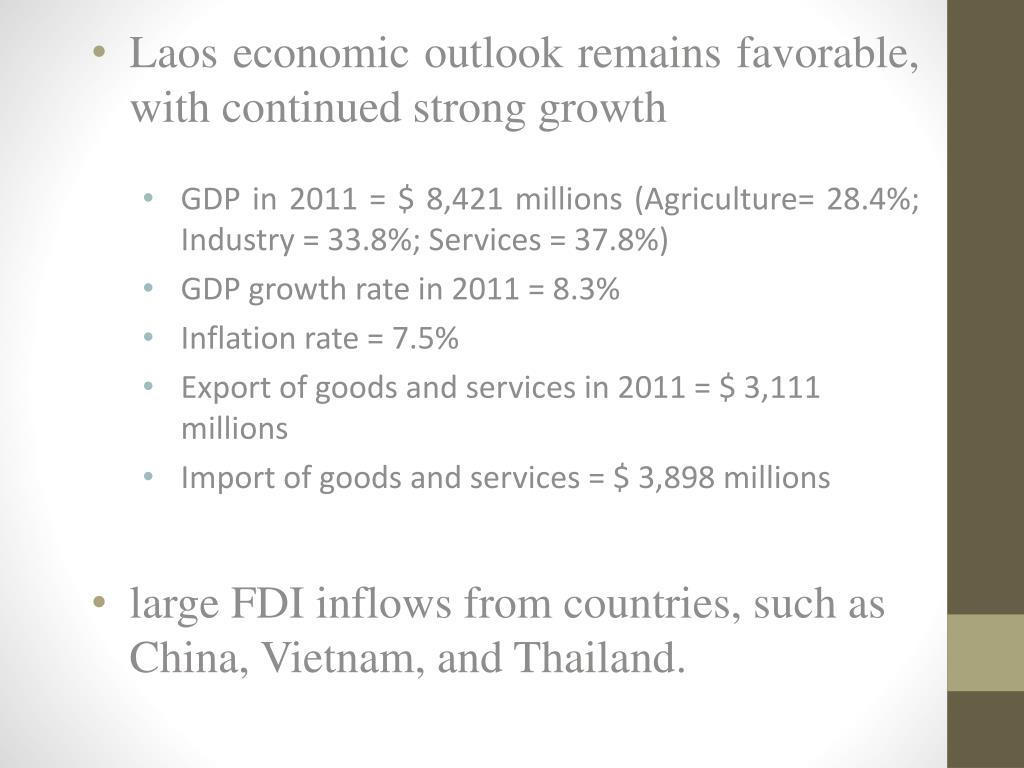 PPT - Country Report on FTA – Laos 25 July 2012 Mekong Institute, Khon ...