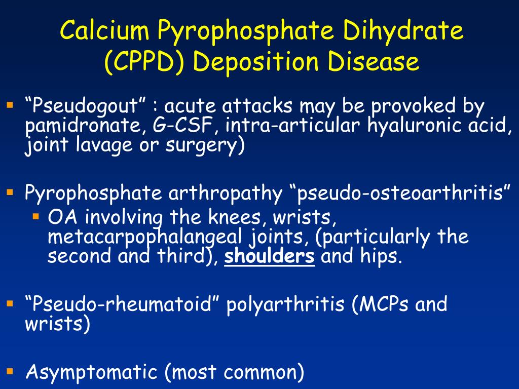 PPT - Crystal-induced arthritis & Osteoarthritis PowerPoint ...